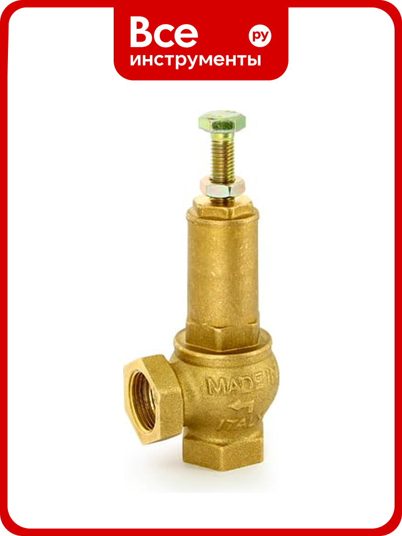 Предохранительный клапан Uni‑Fitt PRO 3/4″ латунный с внутр. резьбой, высокая температура эксплуатации, высокое давление