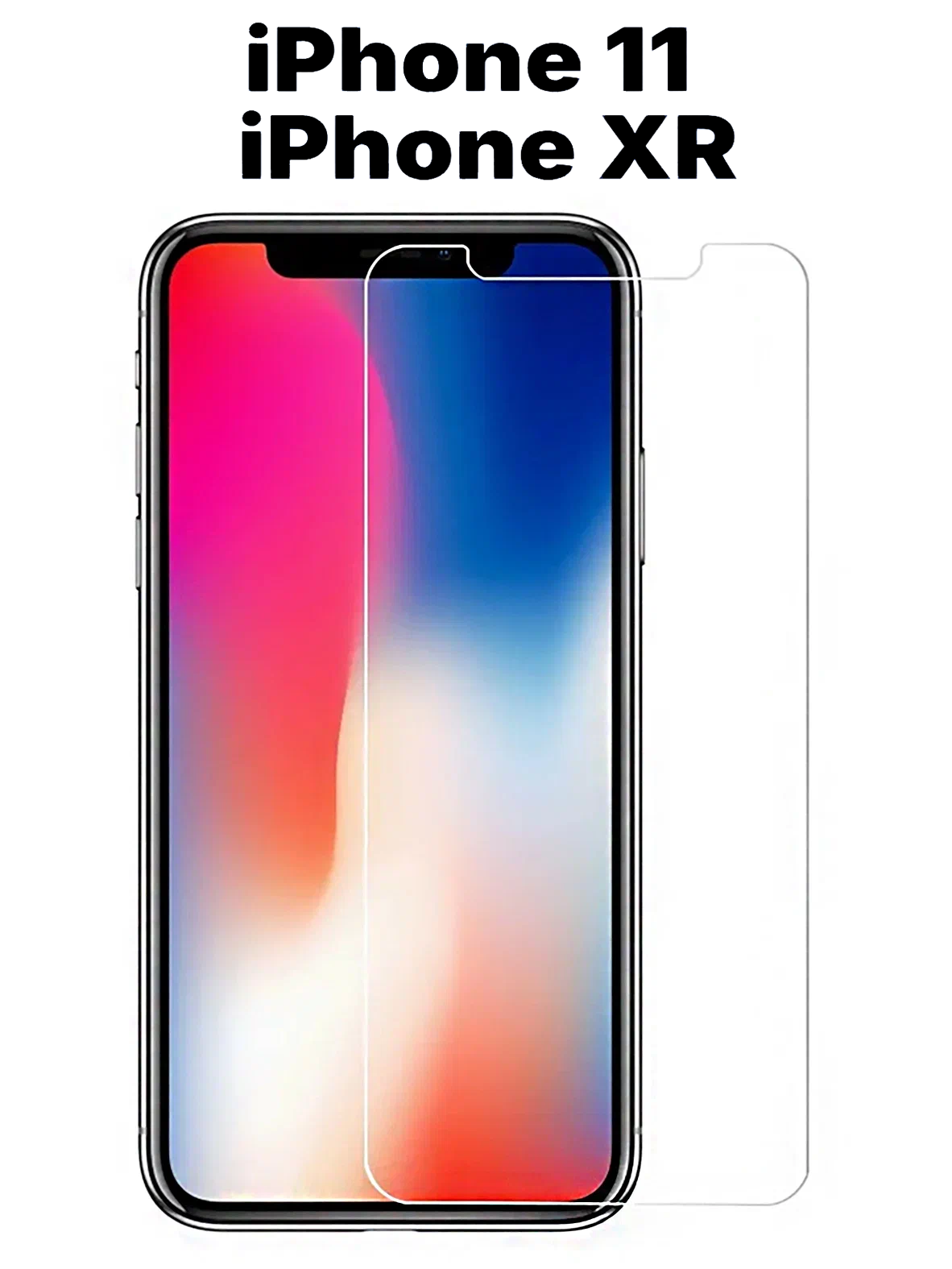 Защитное стекло (без рамки) для Apple iPhone 11/XR, прозрачное