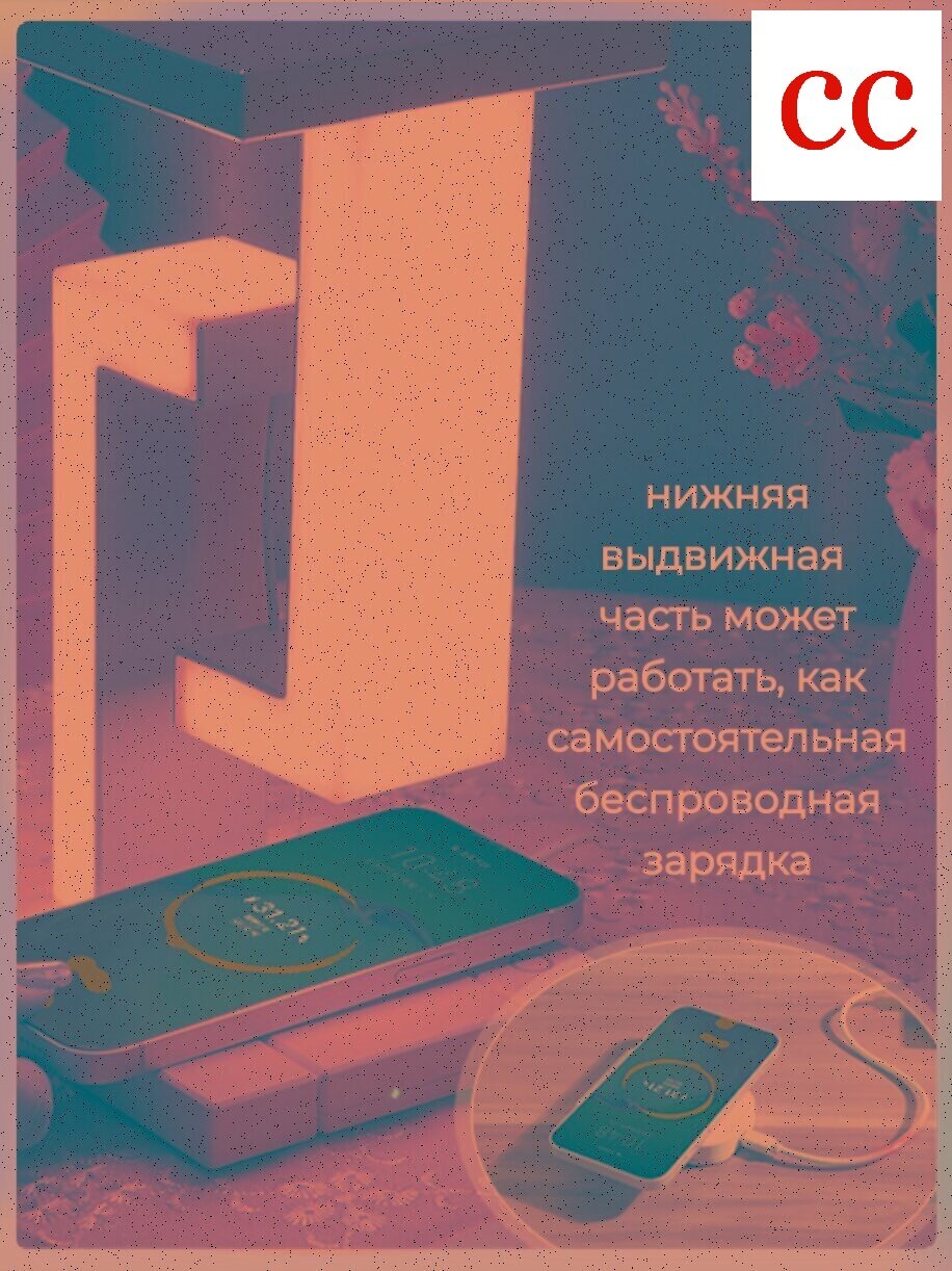 Эксклюзивная лампа в стиле лофт с левитацией и беспроводным зарядным устройством