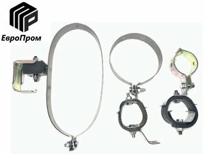 Крепеж УАЗ-2206 глушителя (хомуты, подушка, скоба, болты) комплект европром