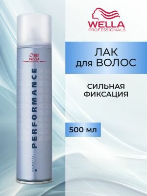 Wella Professionals Лак для волос сильной фиксации Performance, 500мл
