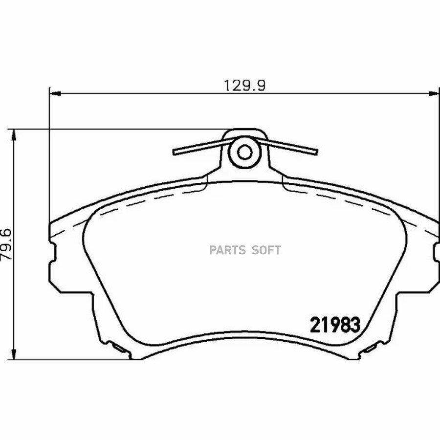 Колодки тормозные MITSUBISHI Carisma (97-) передние (4шт.) MINTEX от официального дистрибьютора, MINTEX, артикул MDB2767