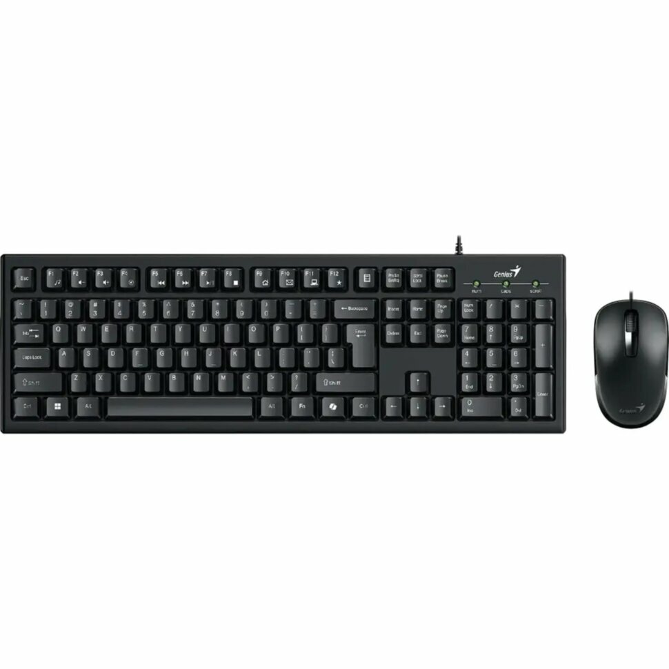 Набор клавиатура+мышь Genius KM-100SE проводной черный, 2317088