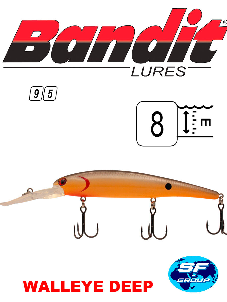 Воблер Bandit Deep Walley 12 см 17,5 гр заглубление 8м #95