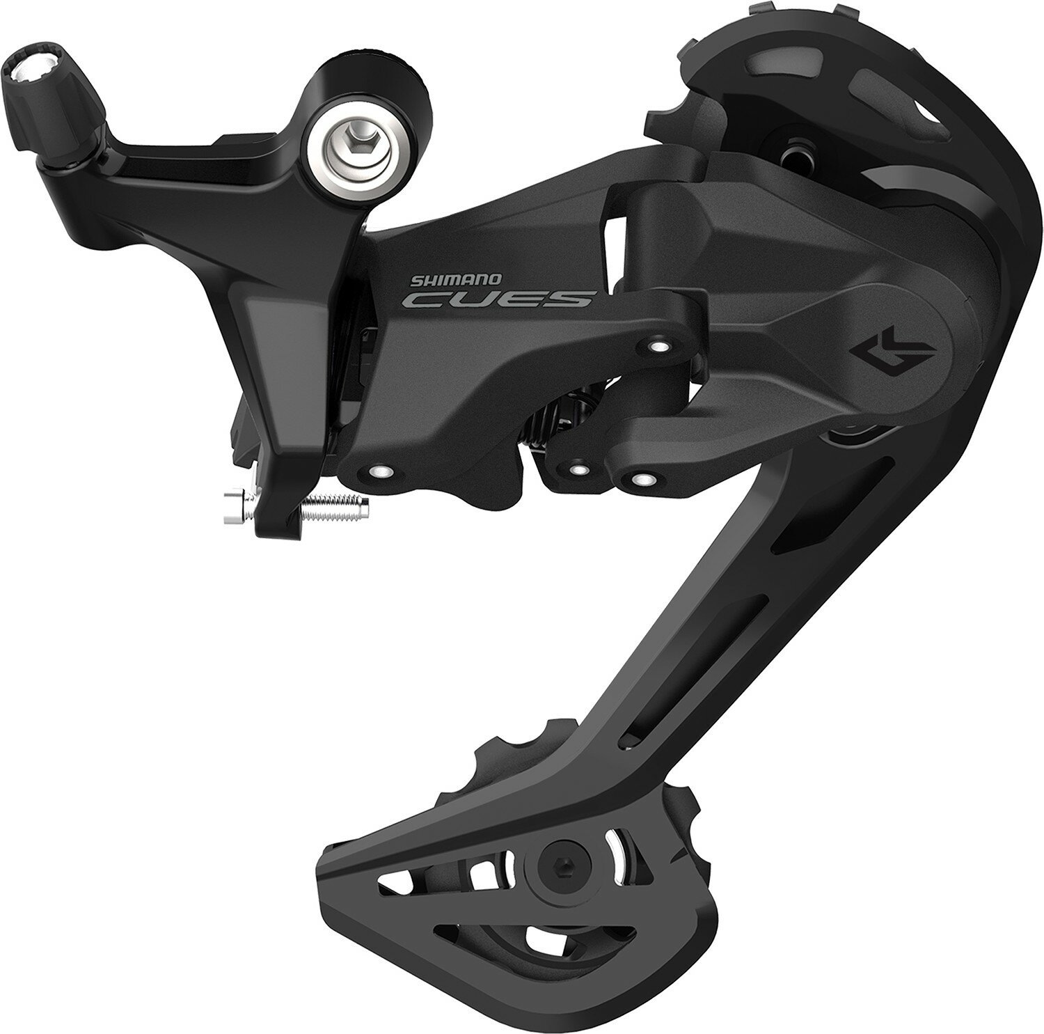 Переключатель задний Shimano Cues RD-U3020-SGS, 9 скоростей, длинная лапка, черный, 00-180875