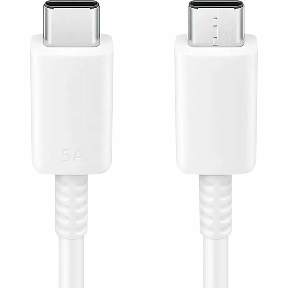 Кабель Samsung USB-C - USB-C 1m 5A EP-DN975 Белый (EP-DN975BWEGWW), 1903798