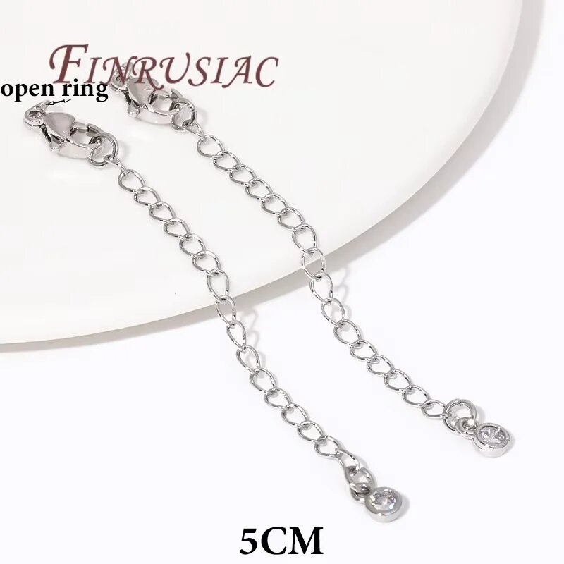 Цепочка-удлинитель FINRUSIAC, серебряный, 10 шт.
