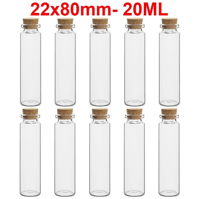Стеклянные бутылочки 22x80mm-20ML
