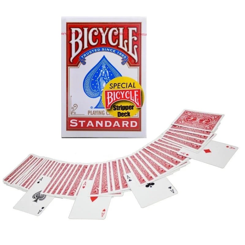 Колода Bicycle Stripper Deck, Красный — фото 1