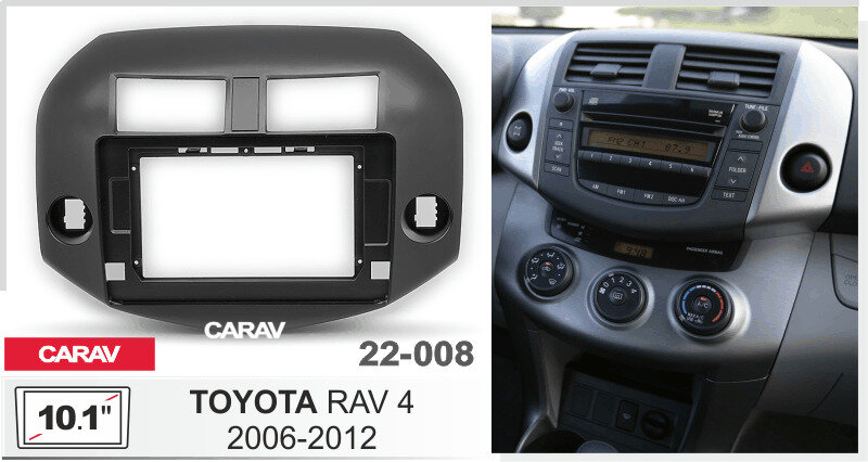 Переходная рамка 10.1 Android для TOYOTA RAV4 2006-12 CARAV 22-008