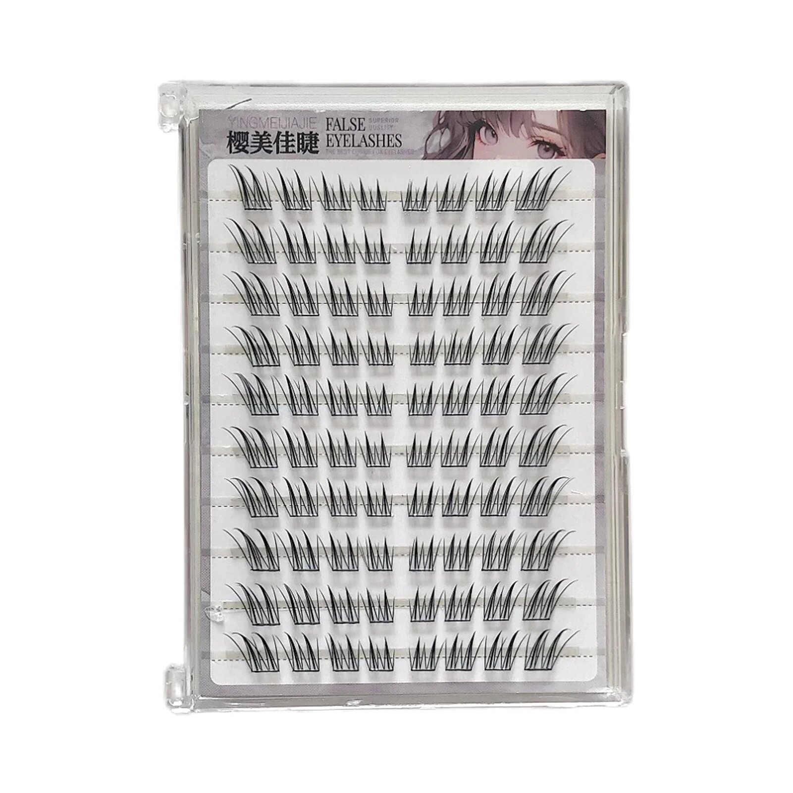Накладные ресницы 10 рядов, цвет 10 rows1