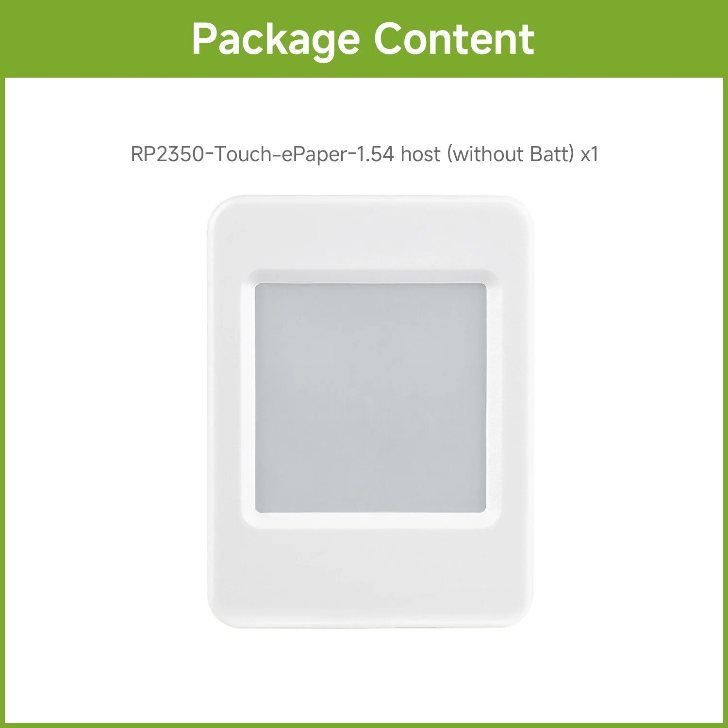 Waveshare RP2350-Touch-ePaper 1.54" (Touch-NO Battery)