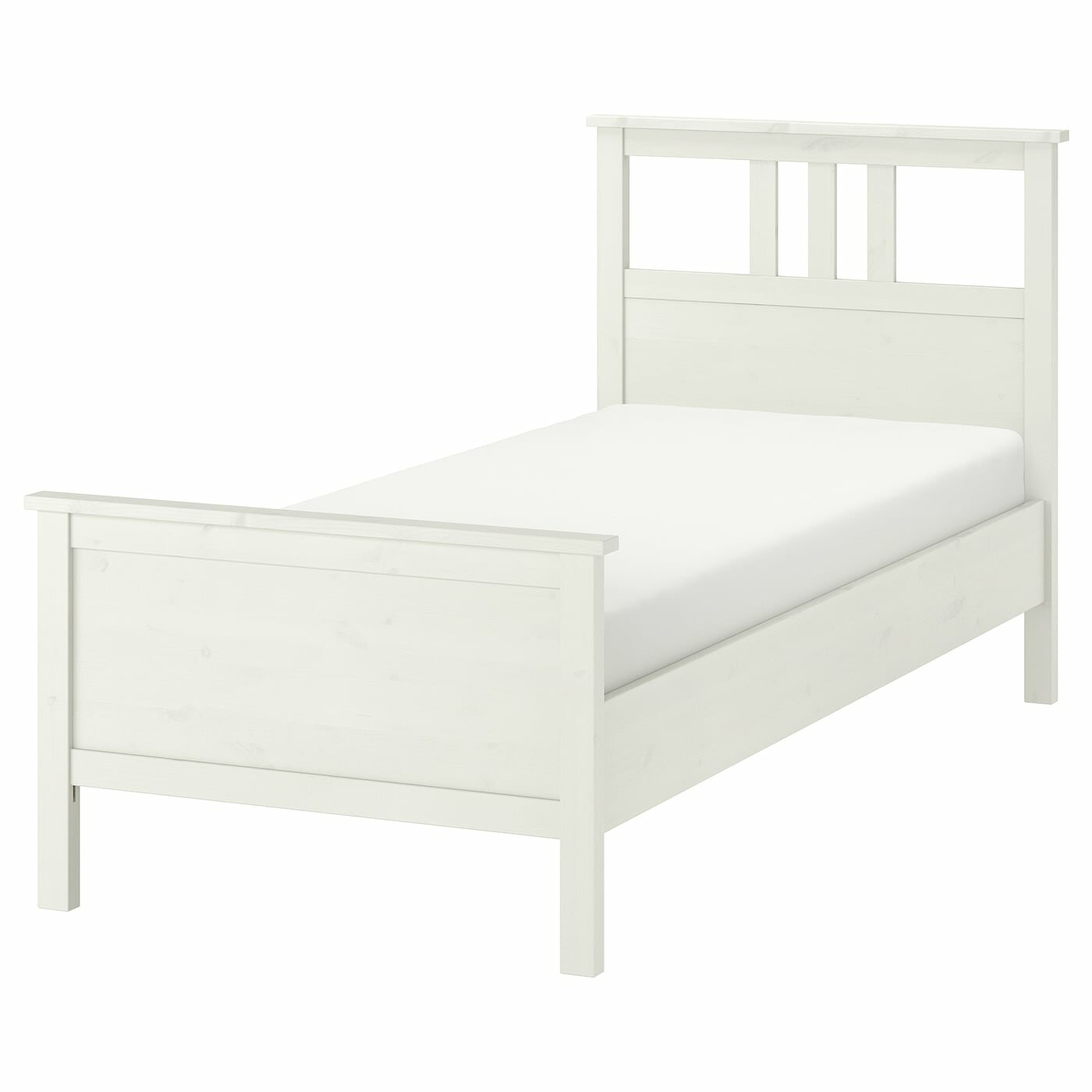 HEMNES Каркас кровати икеа, без реечного дна/белая морилка 90x200 см (10369139)