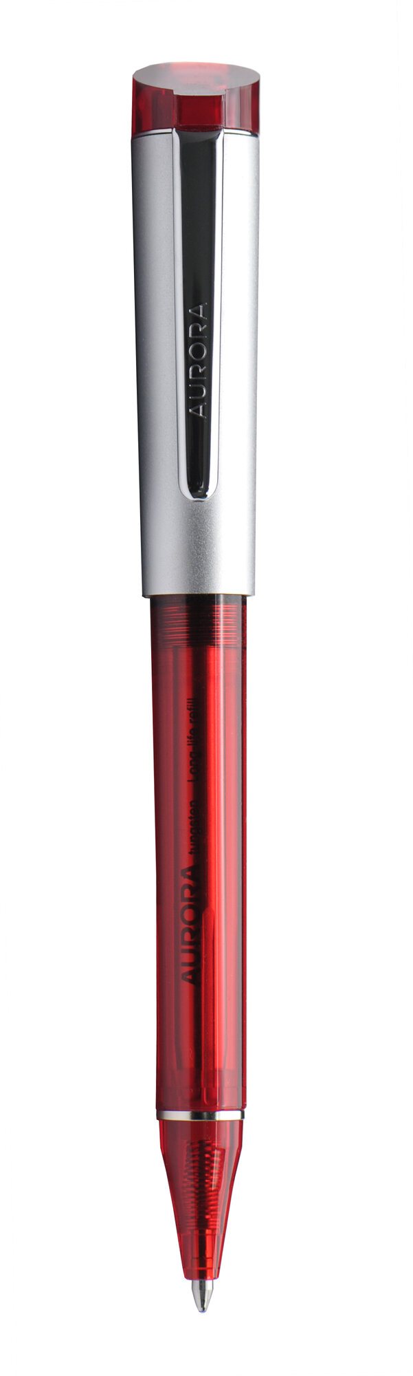 Шариковая ручка Aurora Kappa Red satin chrome CT, в подарочной коробке K35-R