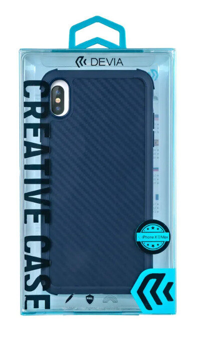 Чехол Devia для iPhone XS Max Shark2 Shockproof синий — фото 1