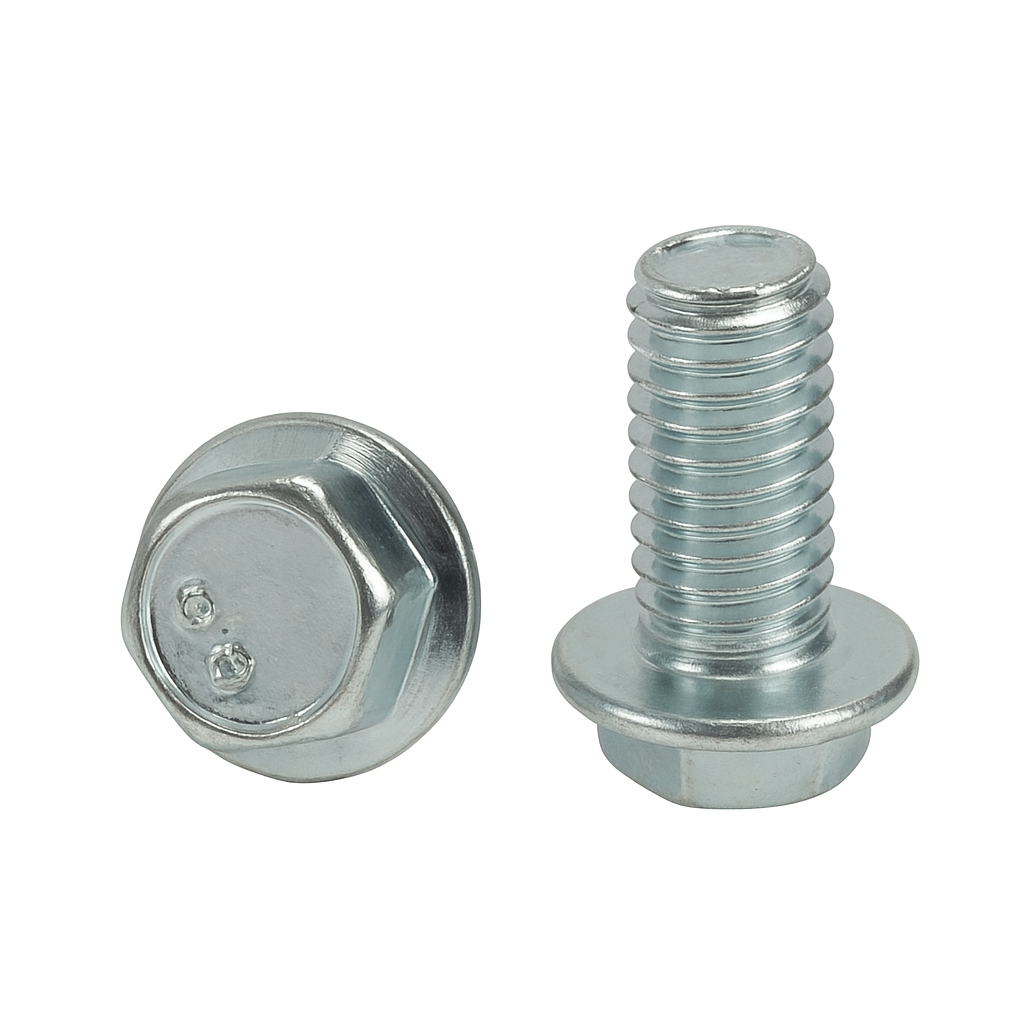 ОПМ Болт ~ DIN 6921 с насечками М12x25 8.8 zn 100 шт УТ000028856