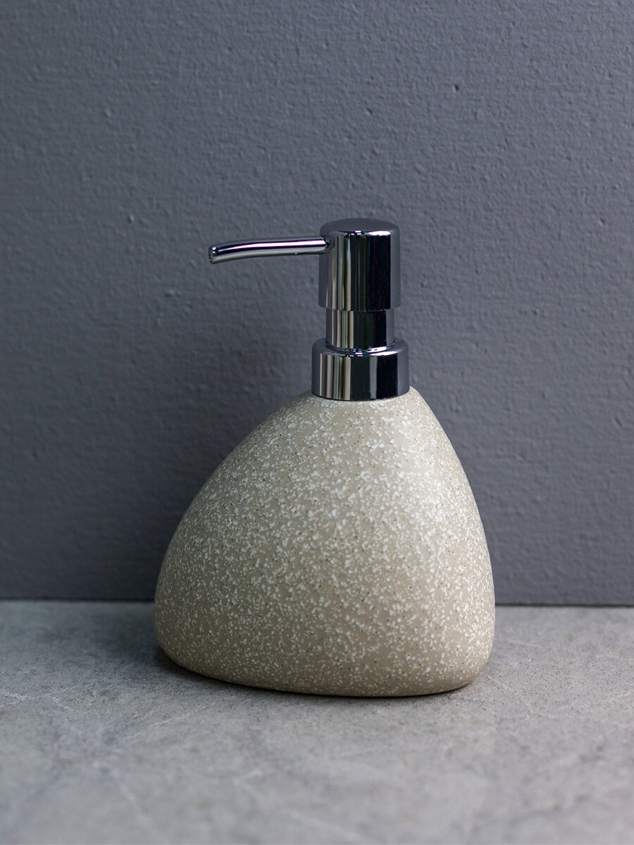 Дозатор для жидкого мыла Диспенсер BATH PLUS керамика механический SABBIA
