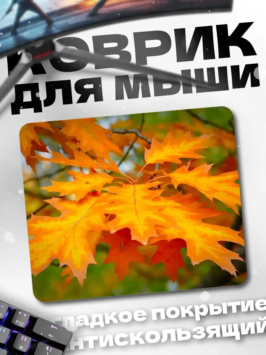 Коврик для мыши Осенние листья клена