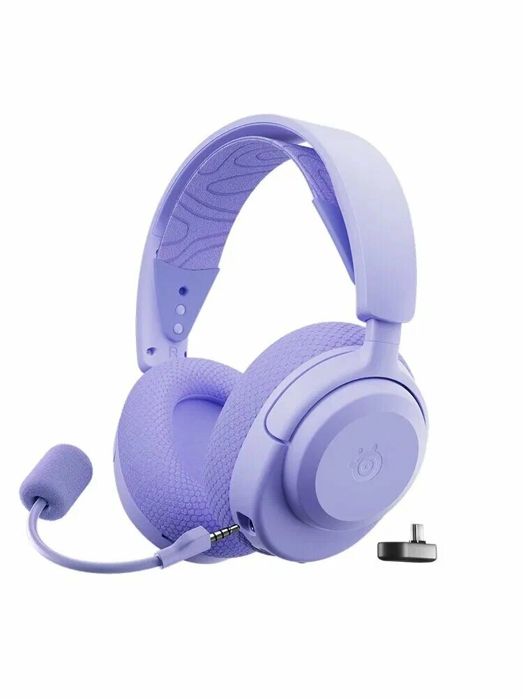 Наушники SteelSeries Arctis Nova 3P Wireless для PlayStation, игровые беспроводные наушники，фиолетовый