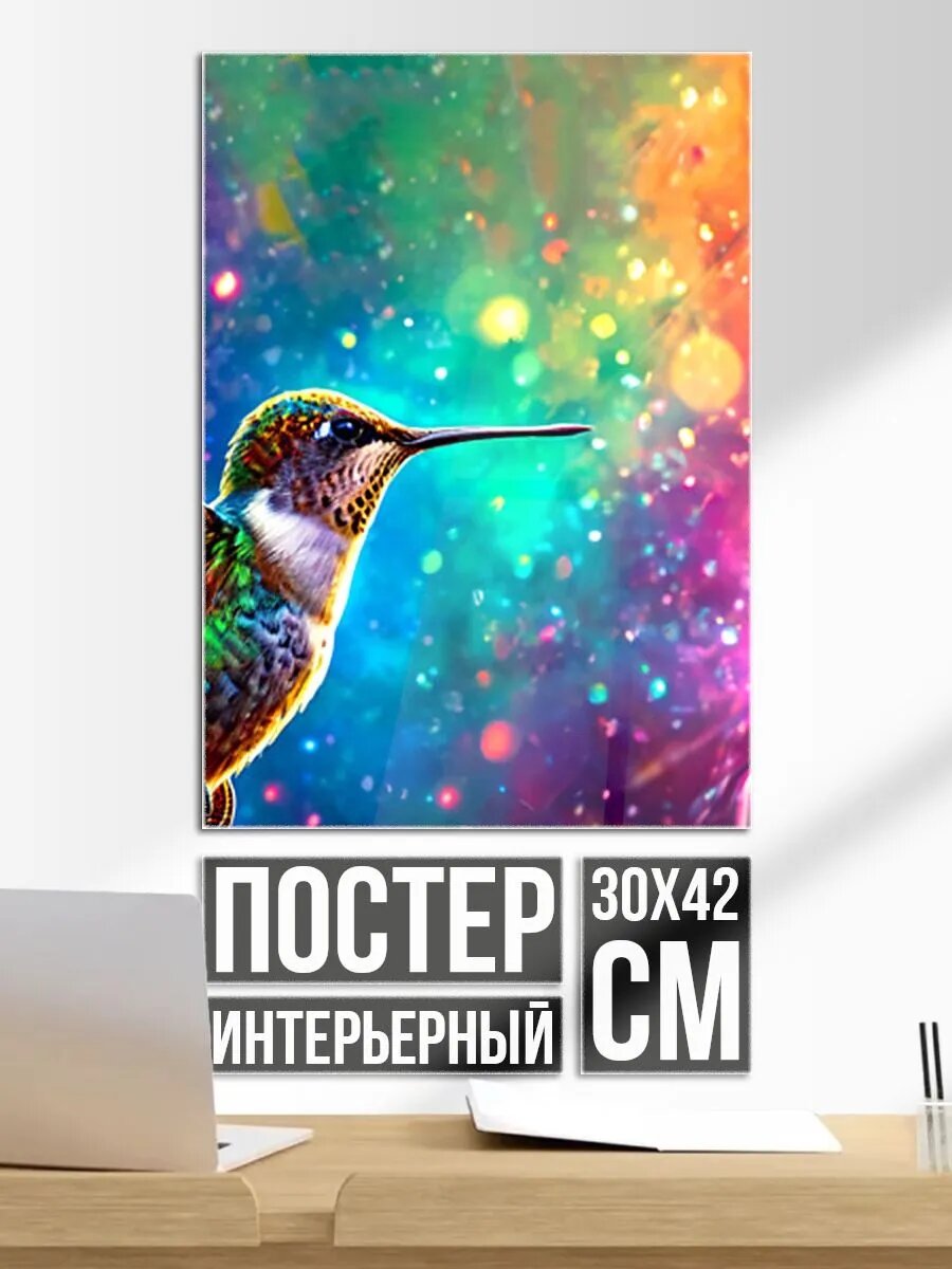 Постер на стену Птичка колибри
