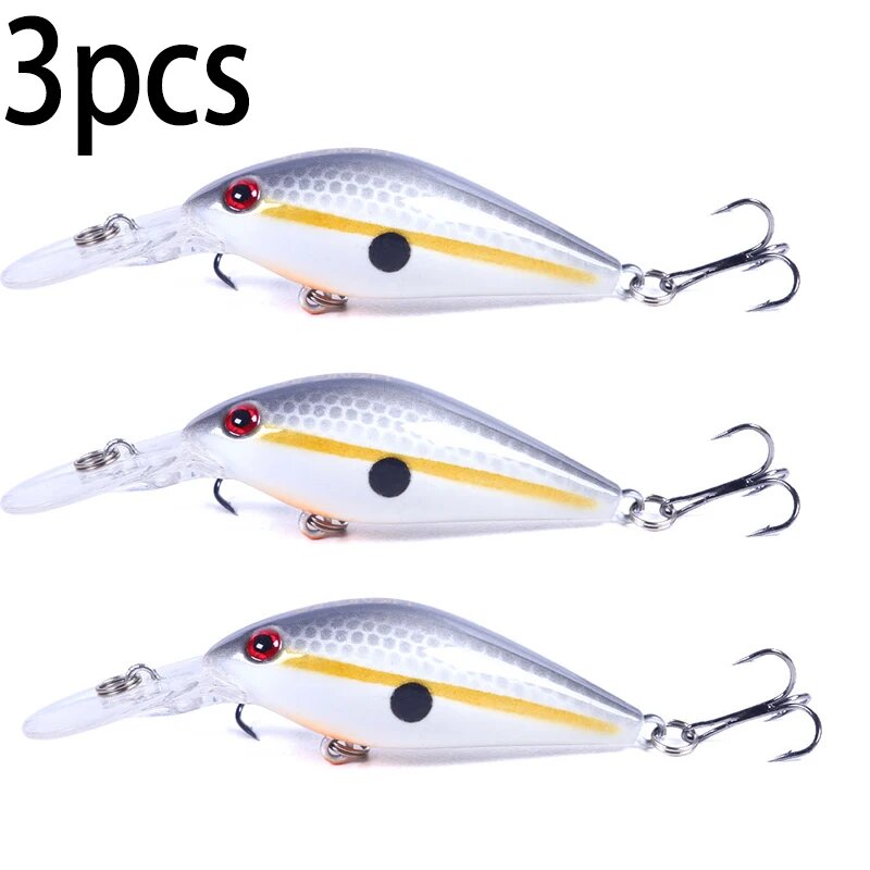HENGJIA Воблер Crankbait 8 см 8 г 004-3PCS
