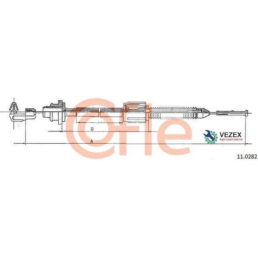 COFLE 92.11.0282 Трос газа