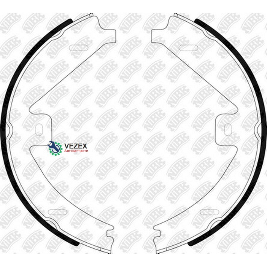 NIBK FN0676 Колодки тормозные комплект, стояночная тормозная система FN0676
