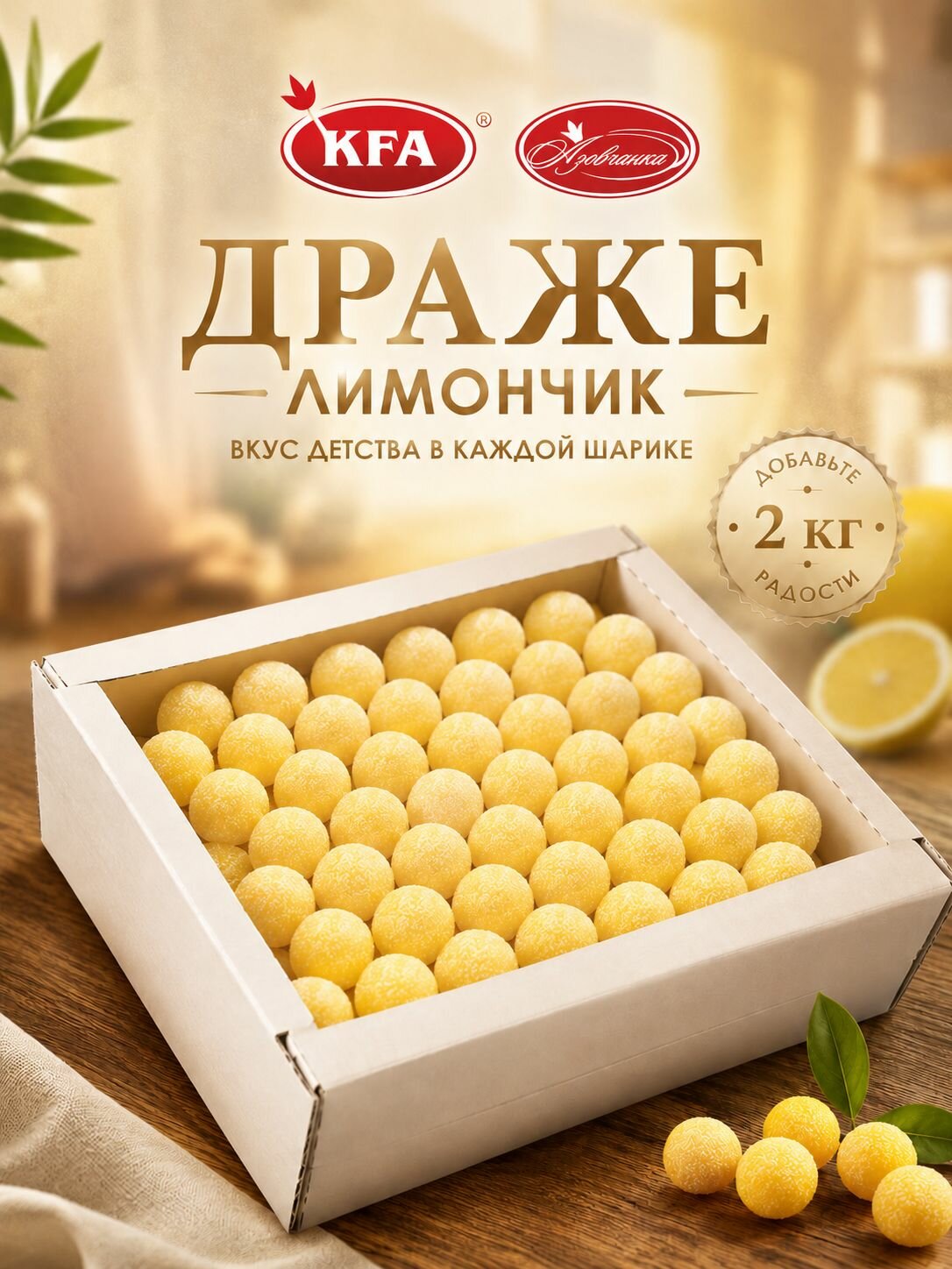 Драже "Лимончик" с витамином С