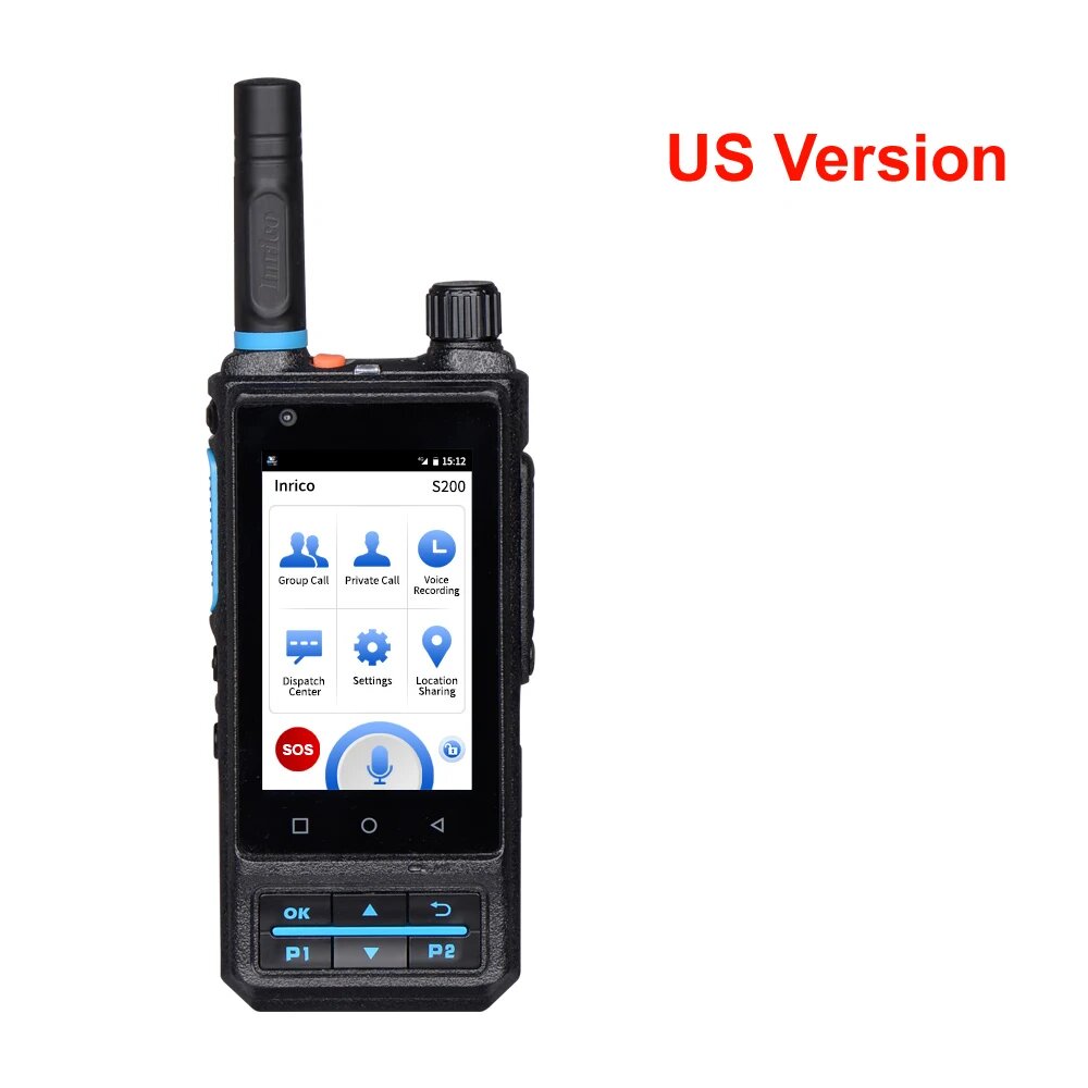 Радиостанция Inrico 4G Network S200 на Android 10 LTE/WCDMA/GSM мобильный телефон работает с Real-ptt Zello разблокированный рация Global Call
