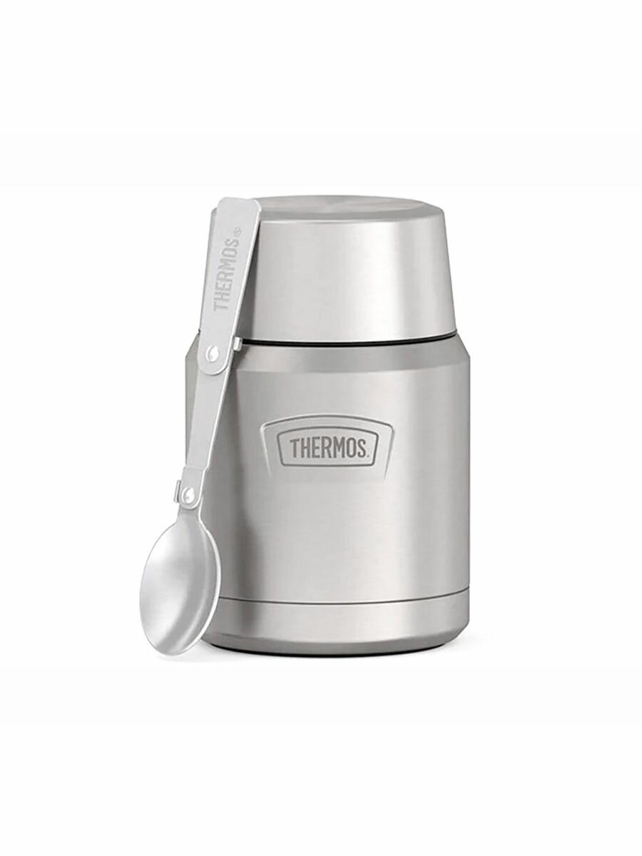 Термос для еды 0,47 л THERMOS ICON IS-300 MS со складной ложкой, стальной