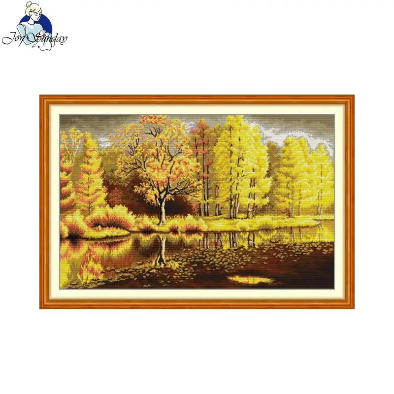 Набор для вышивания крестом Golden Forest Joy Sunday 14CT HD Printed