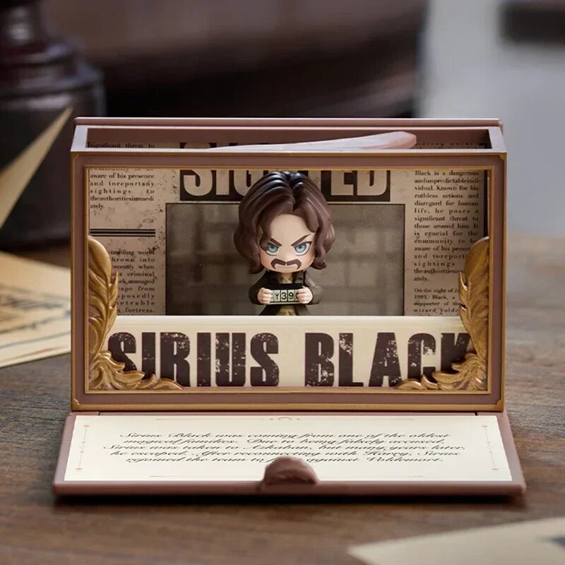 POP MART Harry Potter Hogwarts Biographical Series Blind Box Черный, Sirius Black