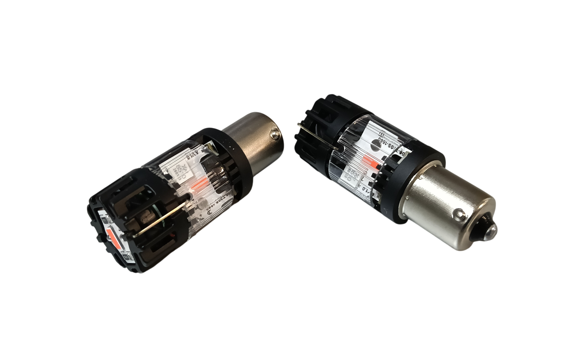 Мощные светодиоды X4 Klunger 1156R-9 CAN (customized Chips) 26W (красный свет) 1800Lm (P21W) 12V с кулером - 2 шт.