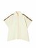 Накидка BURBERRY Check-trim full-zip cape, размер 3 года, белый