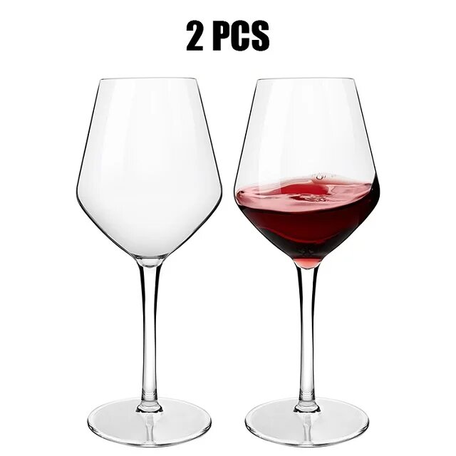 Набор пластиковых бокалов для вина MICHLEY Бордовый, 2PCS Bordeaux