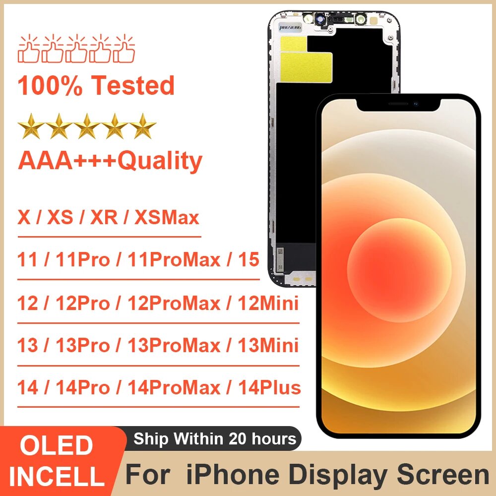 INCELL X OLED для iPhone X XS Max XR, X-INCELL