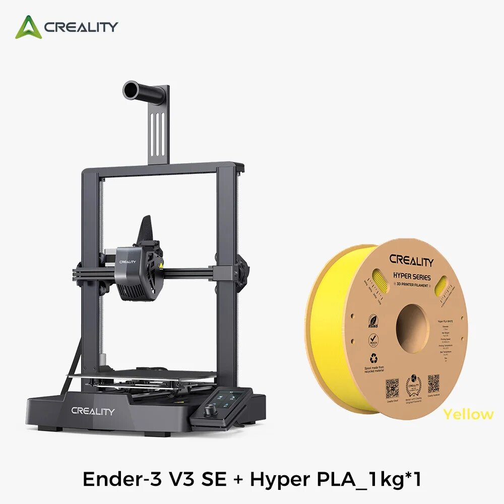 3D-принтер Creality Ender 3 V3 SE 250 мм/с CR Touch автоматическая укладка экструдер Sprite двойная ось Z и ось Y автоматическая загрузка филамента