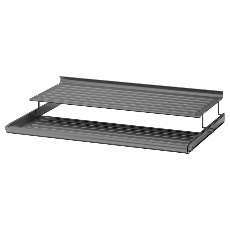 Выдвижная полка для обуви IKEA KOMPLEMENT 102.574.67, темно-серый, 100x58 см