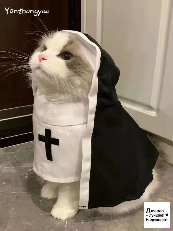 Монахийский наряд, Смешная одежда для собак и кошек, COSPLAY, Хэллоуин