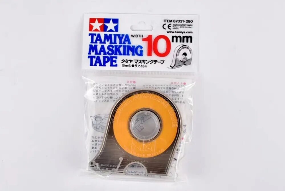 Tamiya 87031 Маскировочная лента, ширина 18мм, длина 10м. рулон, резак