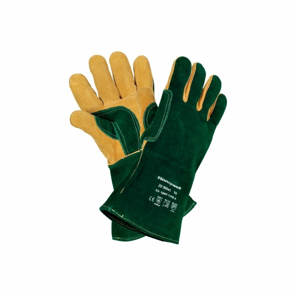 Краги сварщика Honeywell Green Welding термостойкий спилок, усиленные, р-р 11 2000041-11