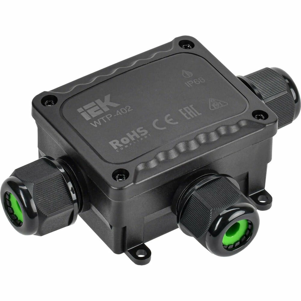 Распределительная герметичная коробка IEK wtp-402 3 ввода ip68 UWB10-T-450-41-03-68