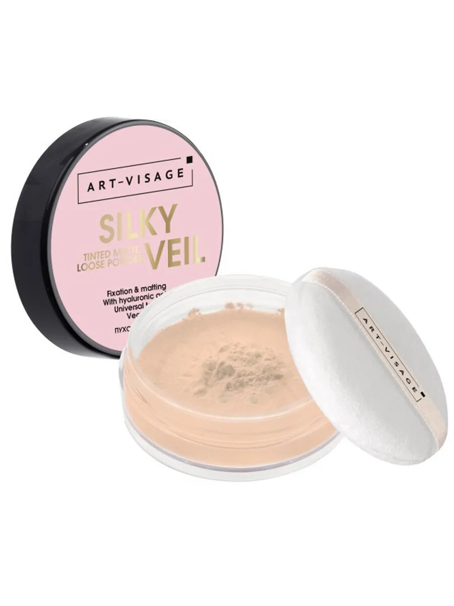 Art-Visage Пудра рассыпчатая Silky Veil тон 302 финишная телесная