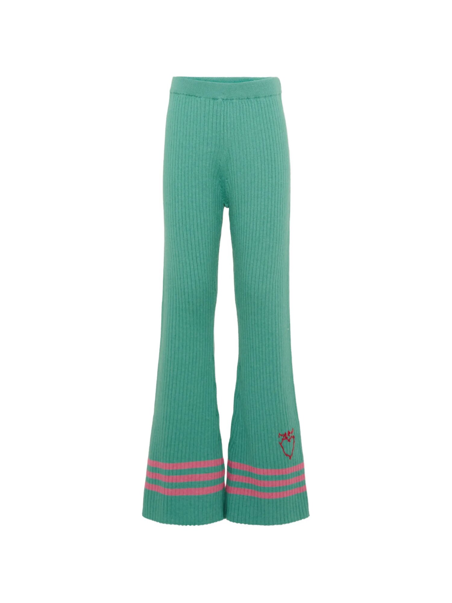Брюки Ribbed-knit striped trousers