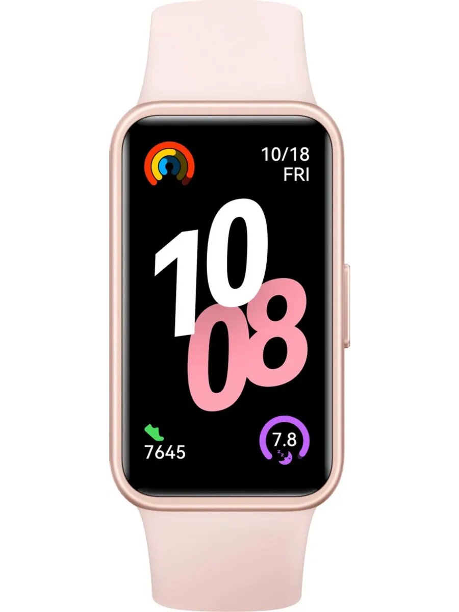 Фитнес-браслет HUAWEI Band 10 Розовый Ростест (ЕАС), 1.47" AMOLED — фото 1