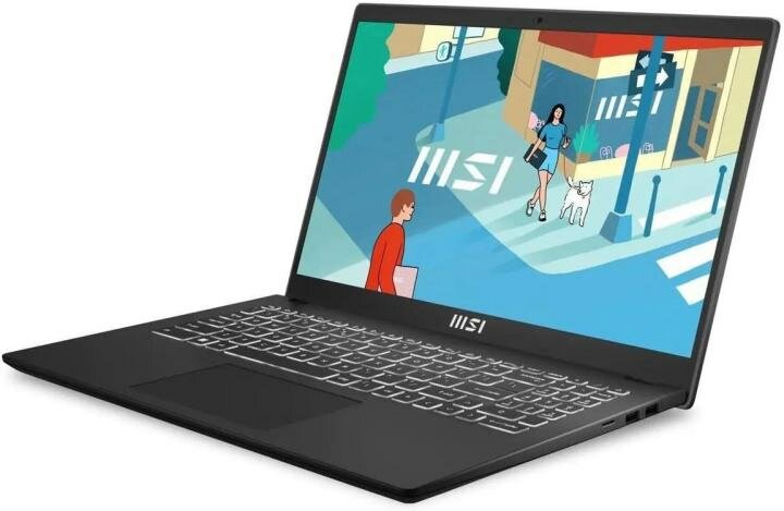 9S7-15H411-018 MSI Modern 15 H B13M-010US i9 13900H 32Gb 1Tb 15.6" IPS FHD Win11HomeML black WiFi BT Cam