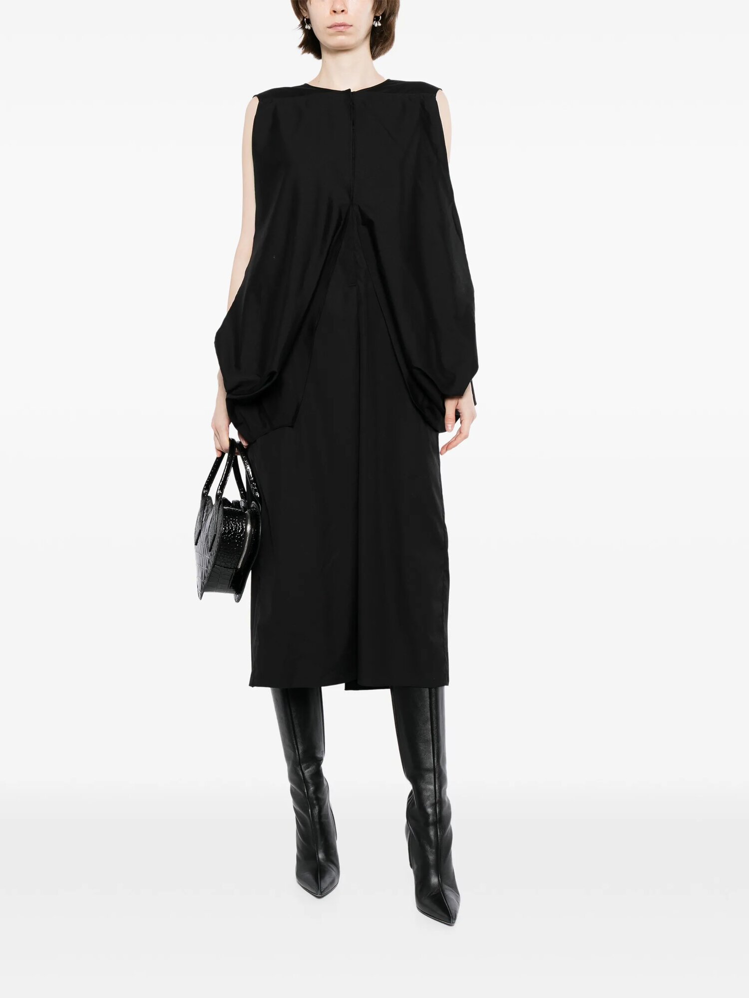 Платье LESS Draped midi dress, размер 42 — фото 1