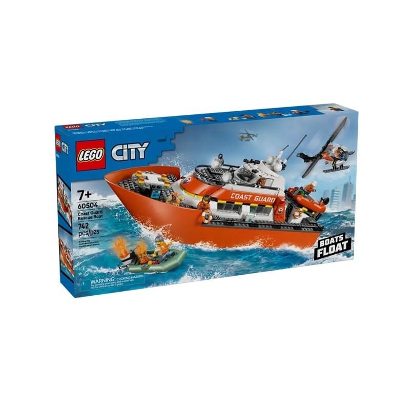 Конструктор LEGO City 60604 Coast Guard Rescue Boat & Helicopter Спасательный катер и вертолет береговой охраны