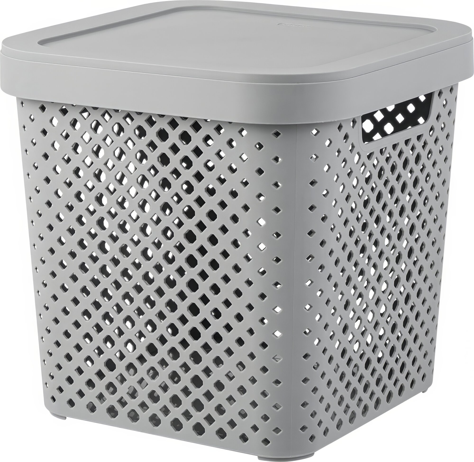 Корзина для хранения Plast Team Mien 31x30x31 см полипропилен цвет серый