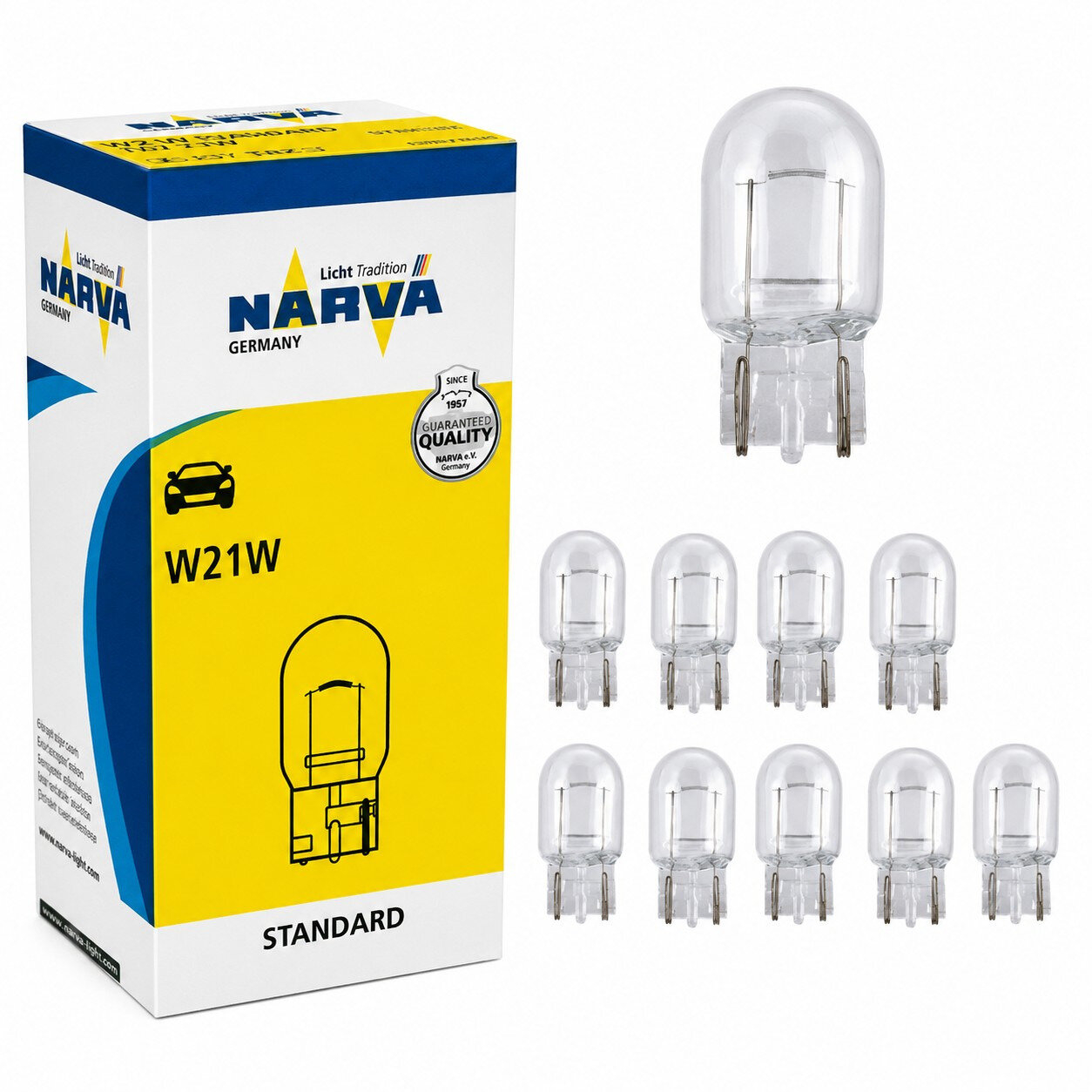 Лампа Narva Standard W21W 12V 21W W3x16d 10 шт. 176323000